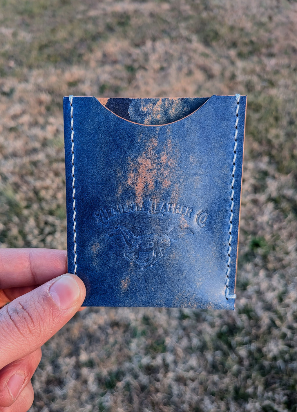 Thompson - Marbled Ocean – Armenta Leather Co.